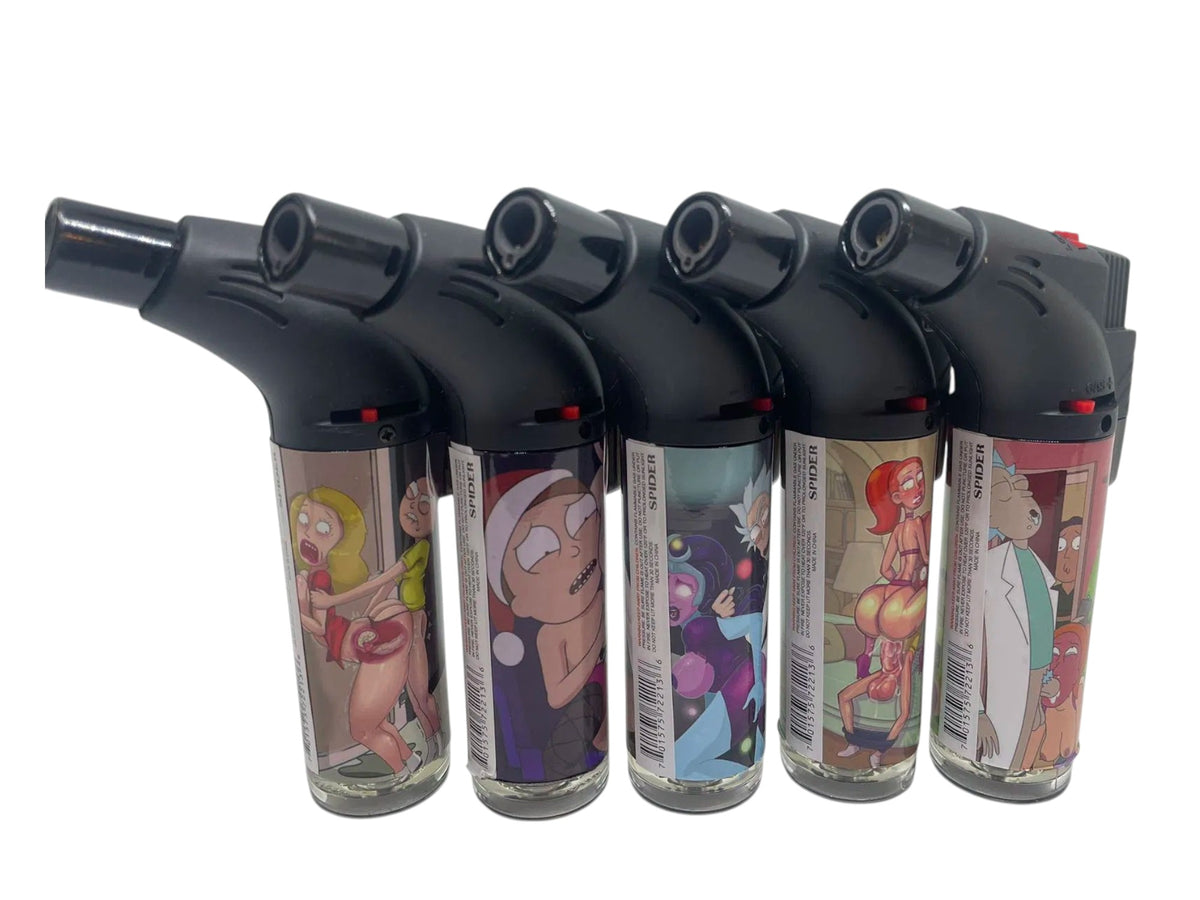 RK-905 Spider Refillable Butane Torch Lighter-15/Display – Mega Sphere ...