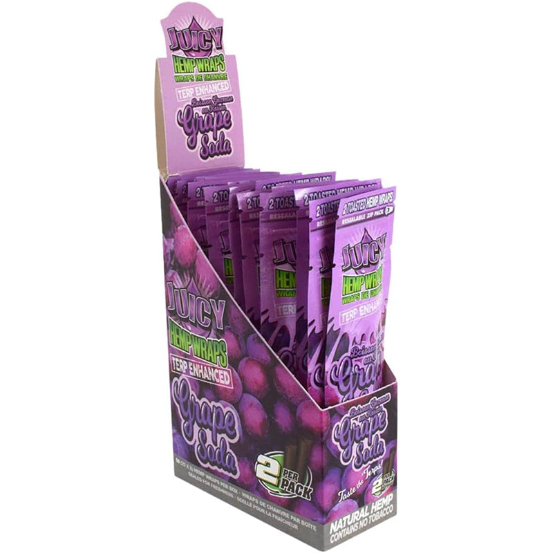 Juicy Terp Enhanced Hemp Wraps | Grape Soda (CP1034GRA) – Mega Sphere ...