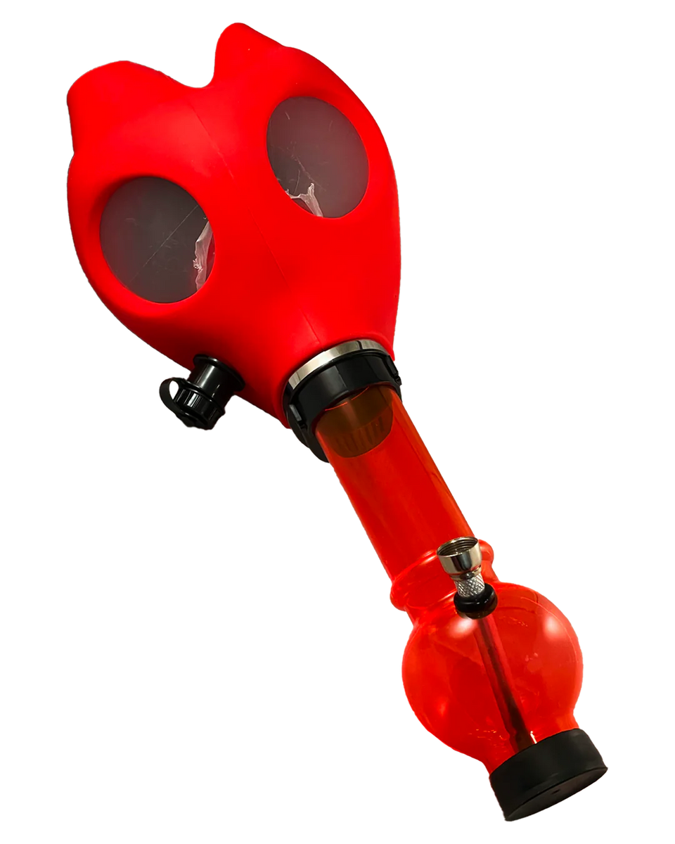 Gas Mask:Multicolor Printed Gas Mask with Bong – Mega Sphere Trading